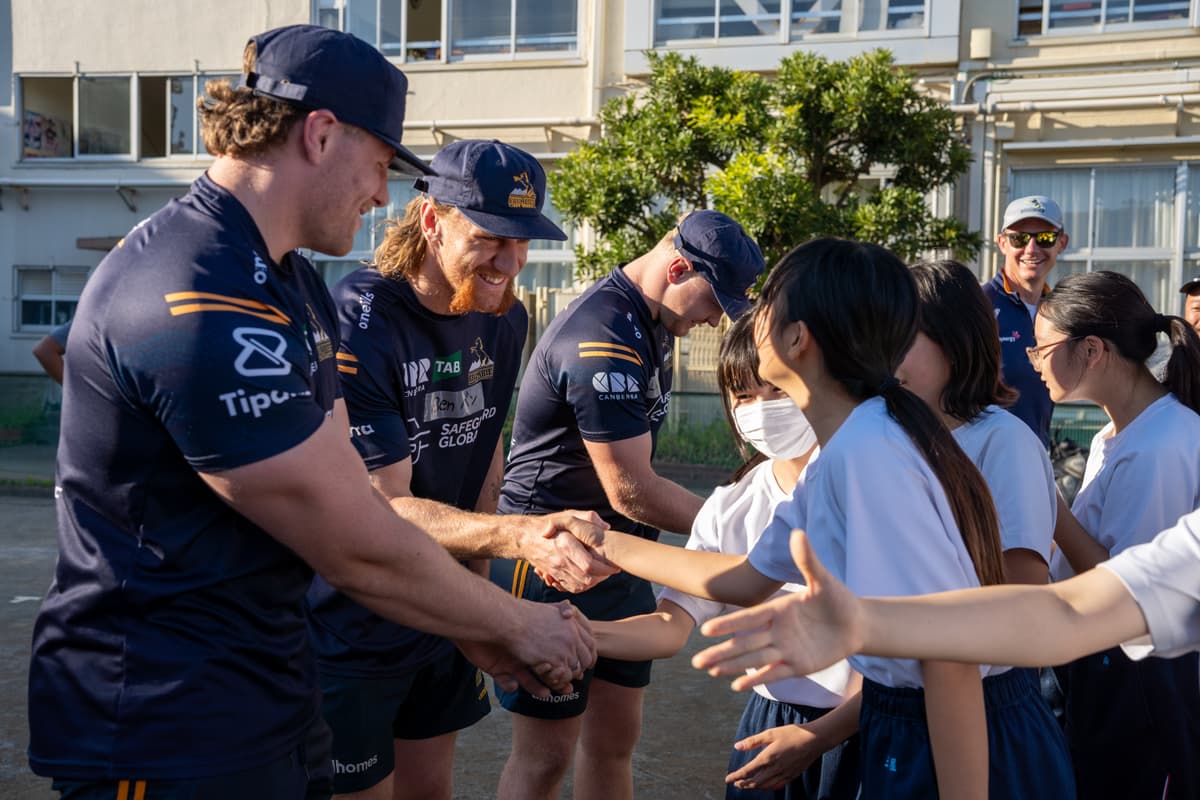 Brumbies build rugby connections in Japan